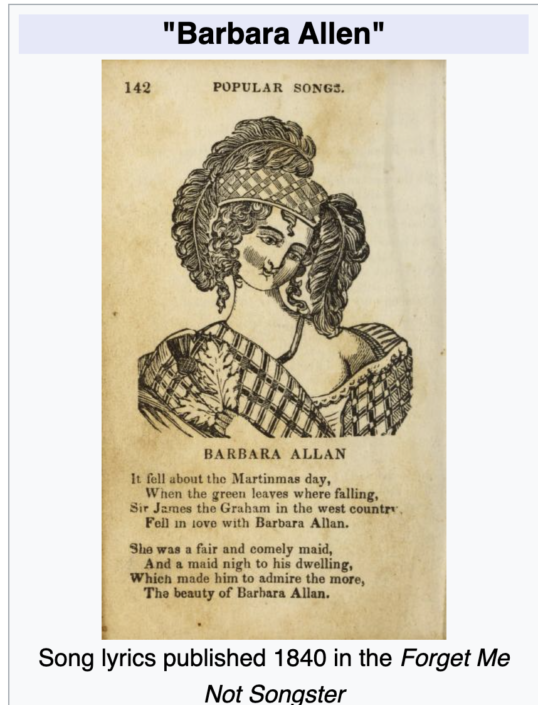 The "Barbara Allen" From Its Irish Source - FolkWorks